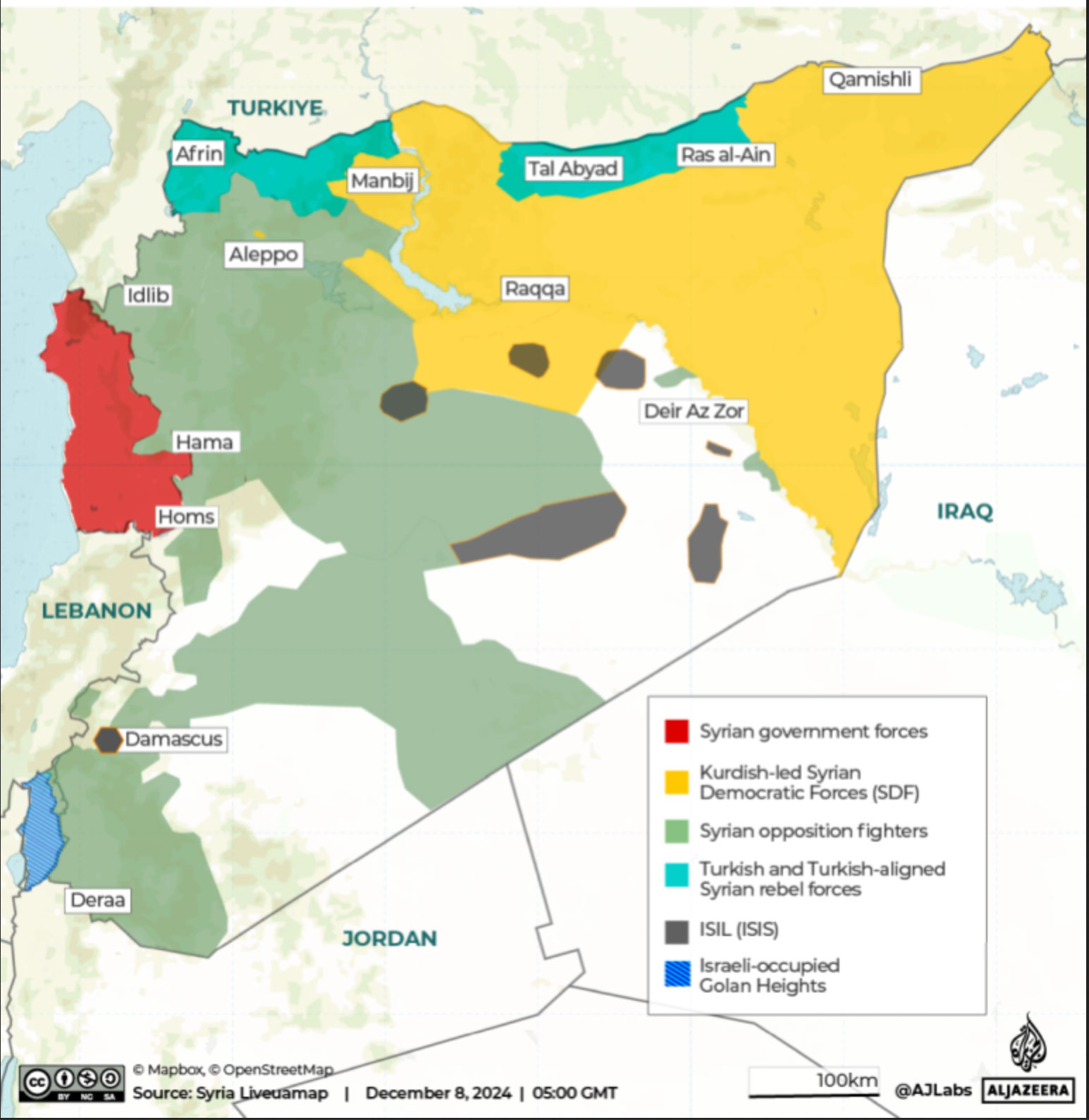 Political Map of Syria - Nations Online Project