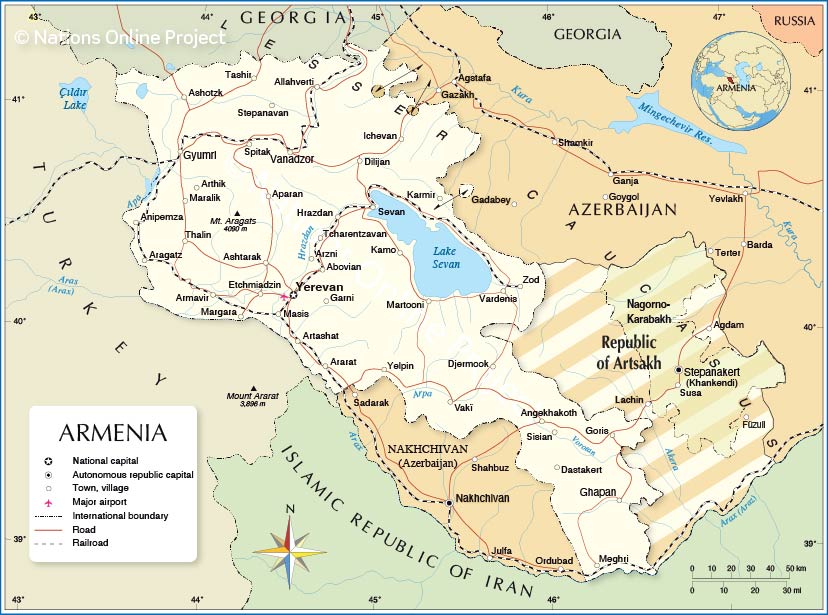 Political Map of Armenia - Nations Online Project