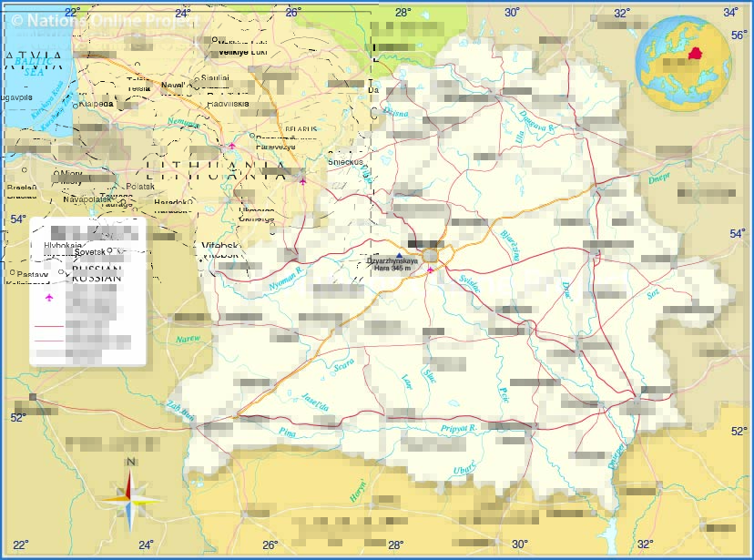 Political Map of Belarus - Nations Online Project