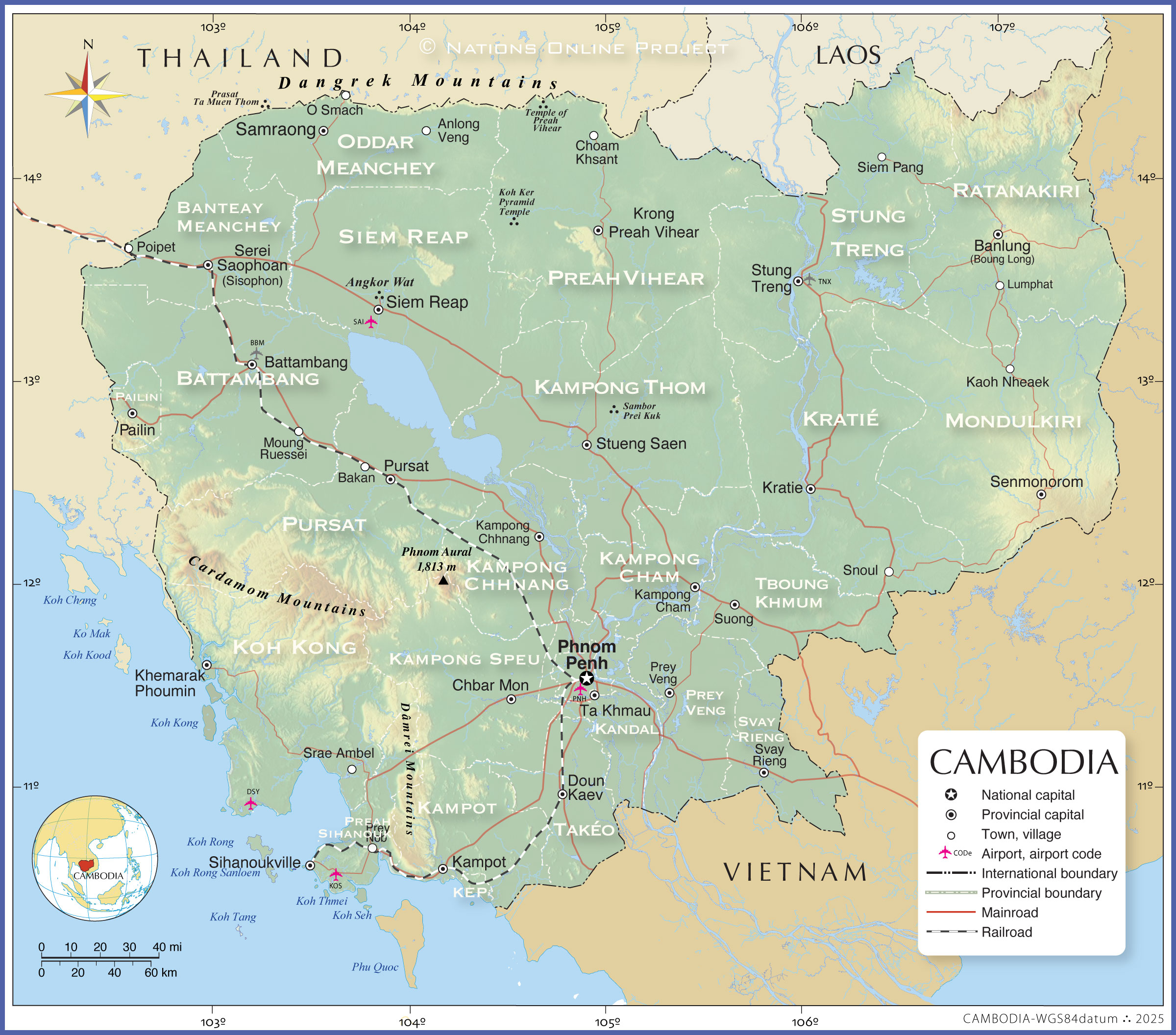 Cambodia Map