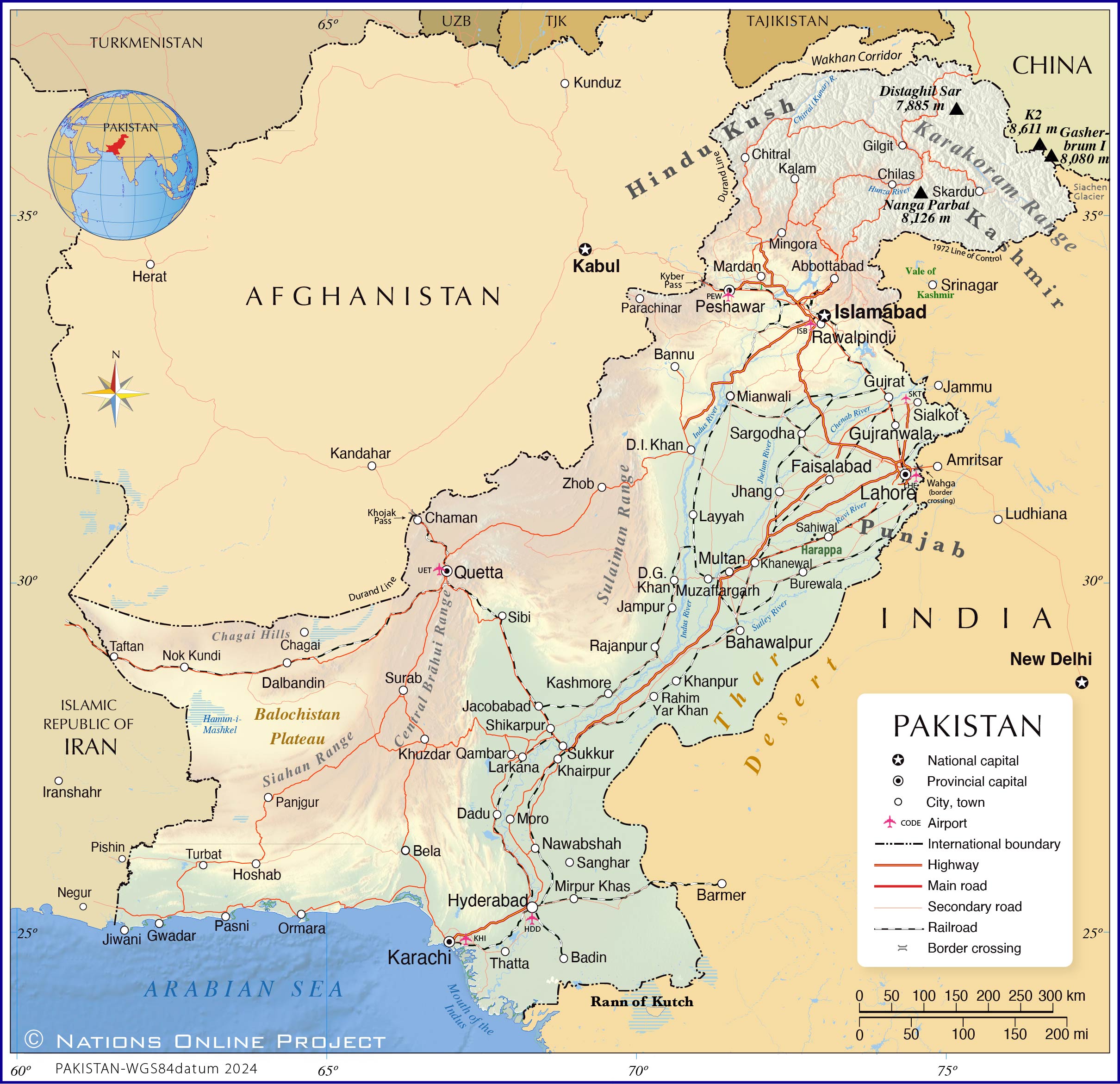 Political Map Of Pakistan Nations Online Project Political Map Of Pakistan Nations Online Project
